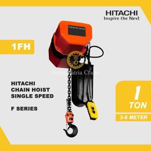 HITACHI ELECTRIC CHAIN HOIST SERI F 1FH KAPASITAS 1 Ton X 3-6 m ...